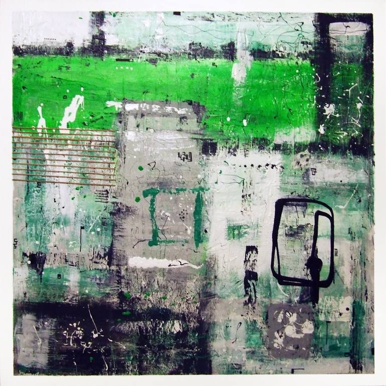 K12 Abstract Informalism Textured Oversized by Pavlovic Damian Painting ...