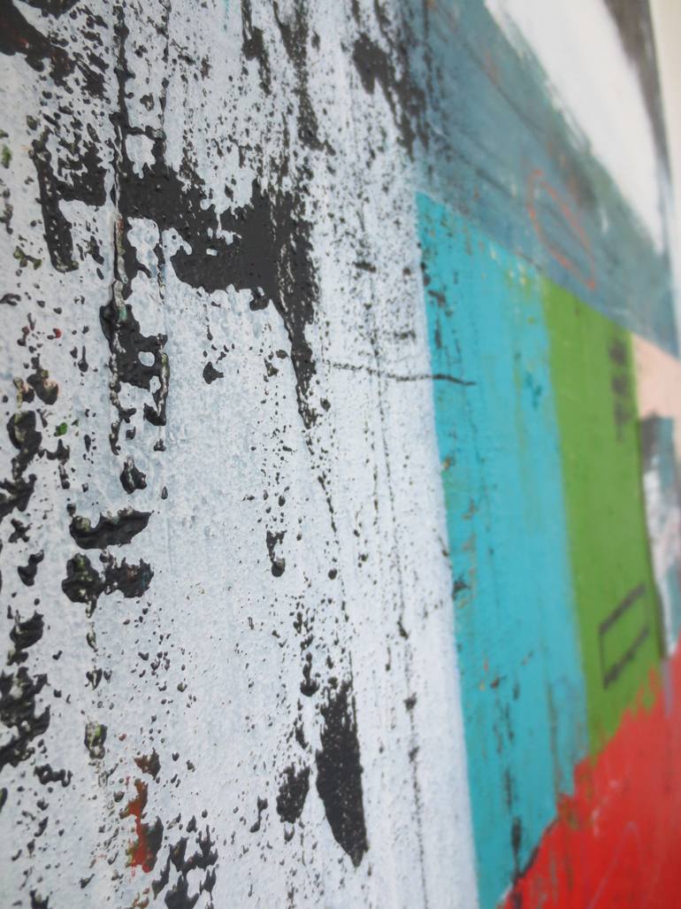 A53 Abstract Informalism Textured Oversized by Pavlovic Damian Painting ...