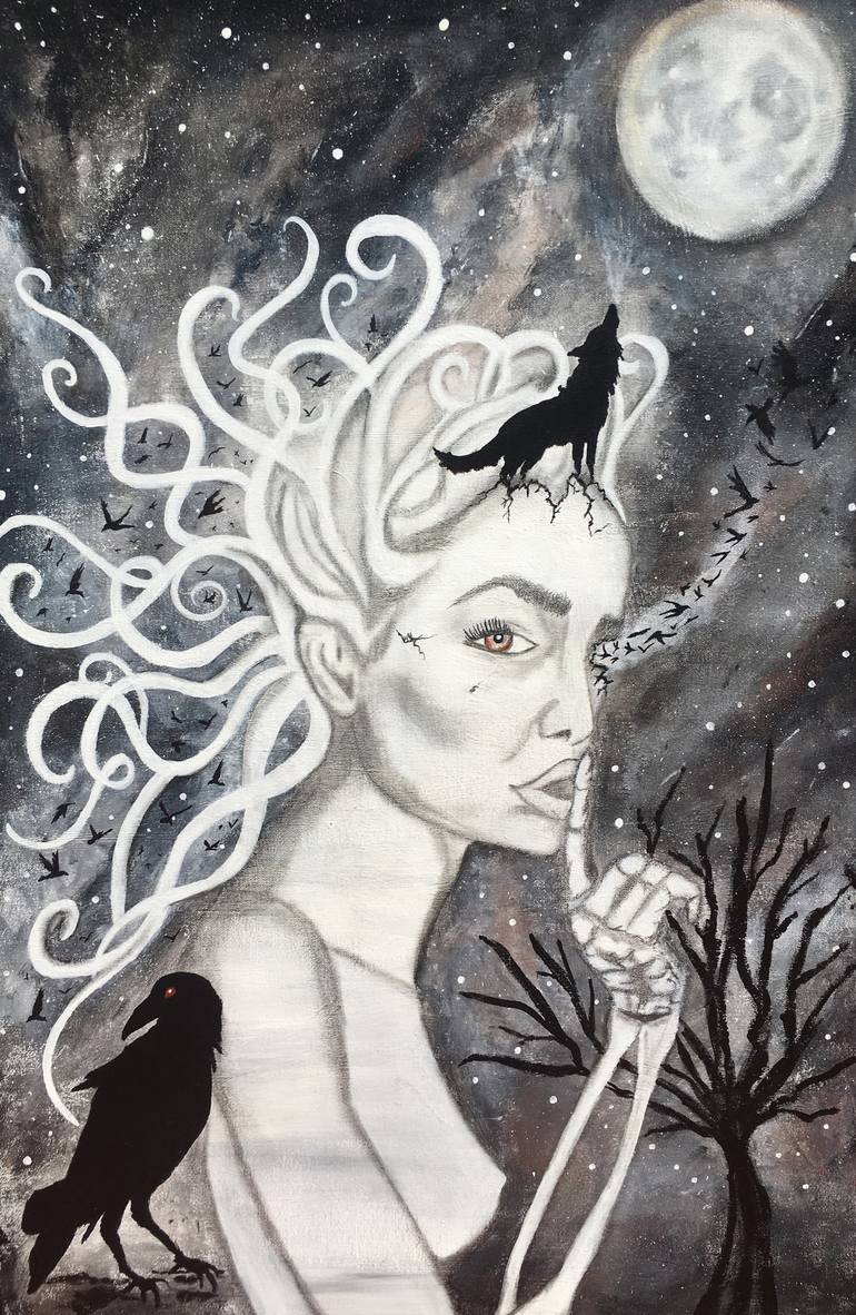 Lady Death Painting by Jessica Carder | Saatchi Art