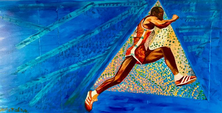 Hurdles Painting by Jason Kehrer | Saatchi Art