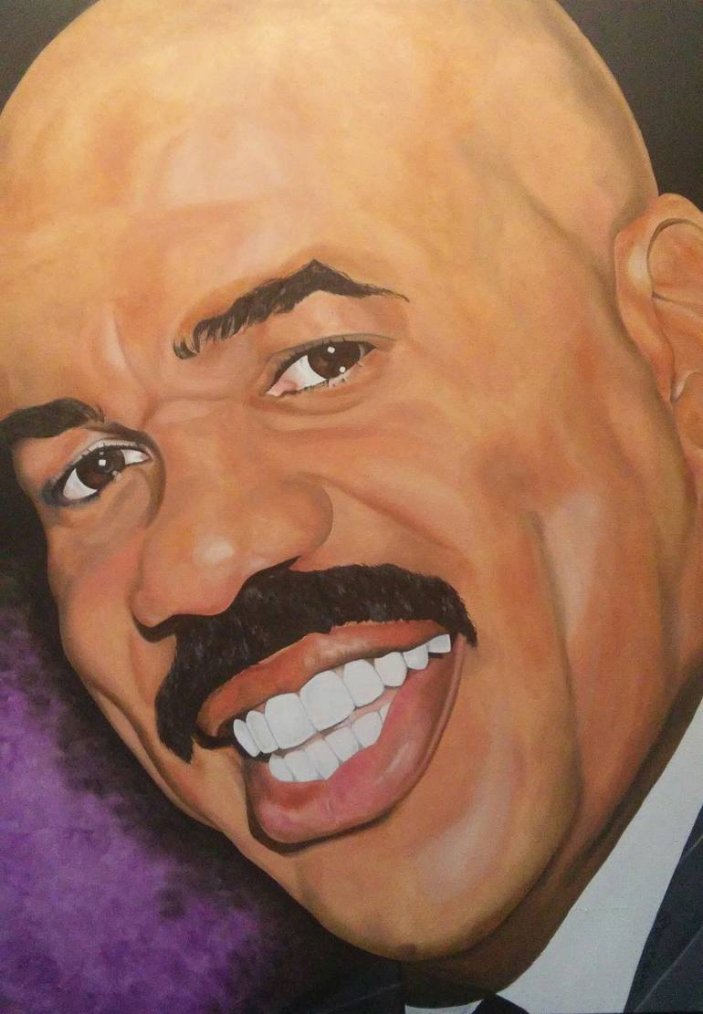 Steve Harvey portrait Painting by Timothe Winstead | Saatchi Art