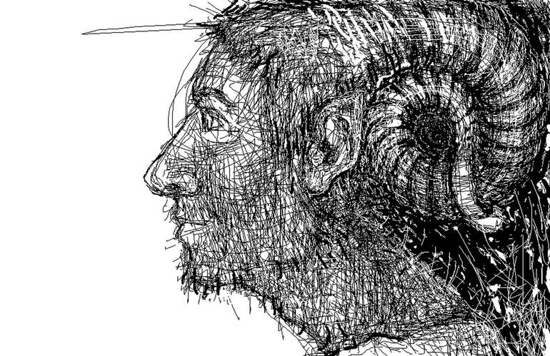 Satir in me Drawing by Emin Safaryan | Saatchi Art