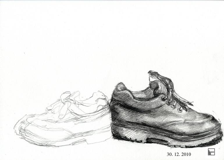 Ma chaussure, my shoes Drawing by Emin Safaryan | Saatchi Art