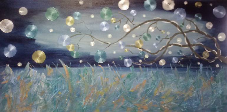 Blue Whimsy Painting by Tarsha Braddon | Saatchi Art