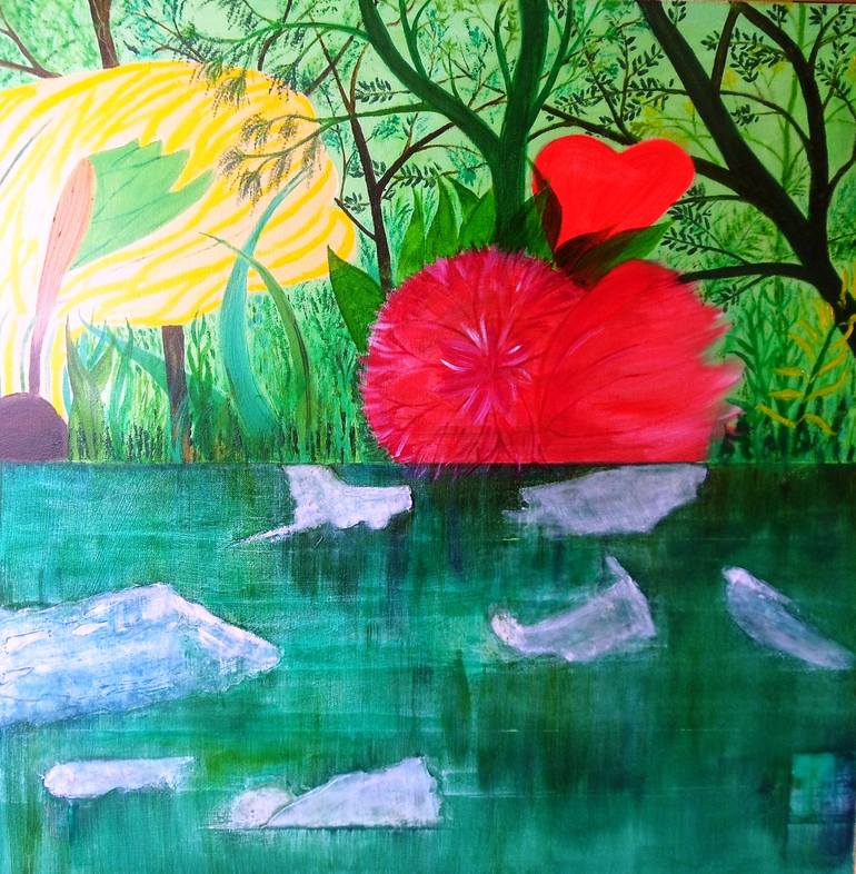 Enchanted Pool Painting by Patrick Hillard | Saatchi Art