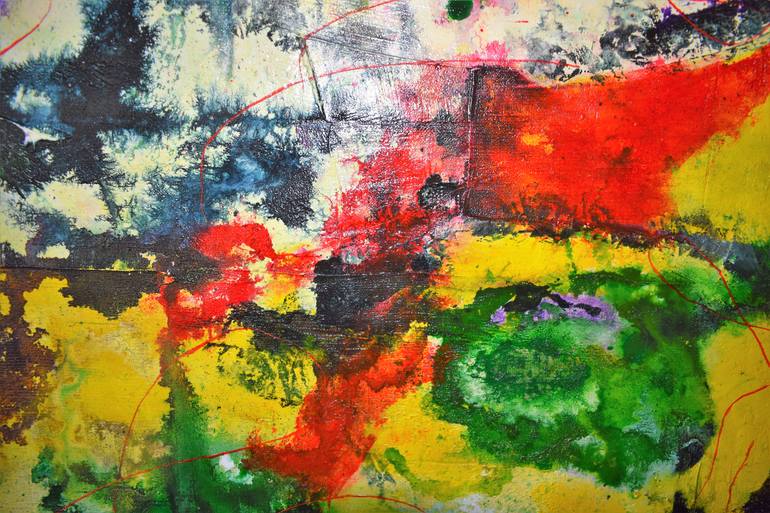 Sun Zoom Spark Painting by Patrick Hillard | Saatchi Art