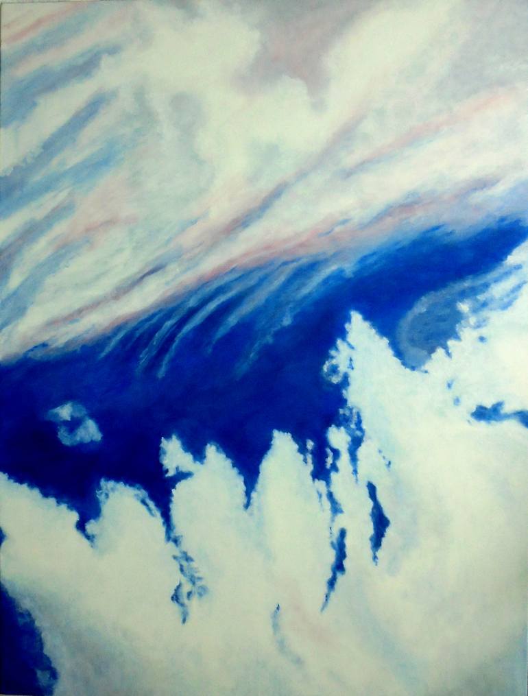 Travel beyond Altocumulus Painting by Cerqueira de Sousa | Saatchi Art