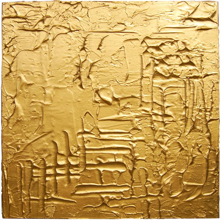 Think Gold I Painting by Sarah I Avni | Saatchi Art