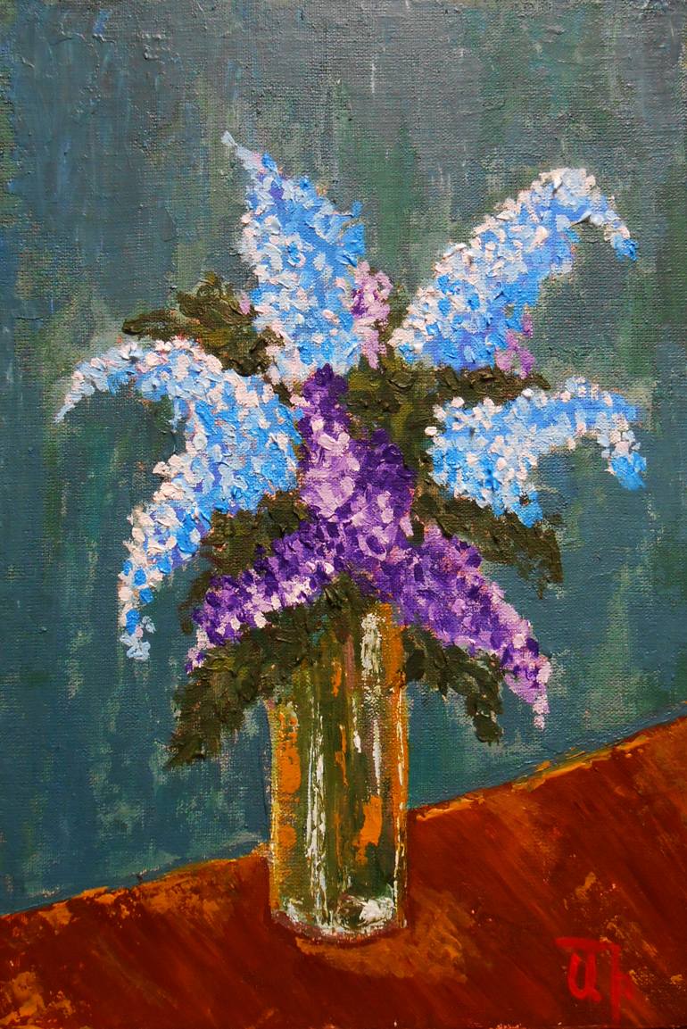Bouquet of lilac Painting by Arthur Isayan | Saatchi Art