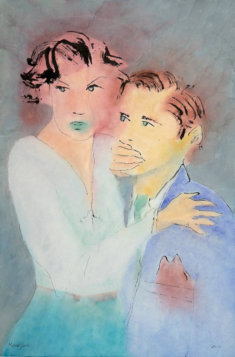 Shhh... Painting by Marcel Garbi | Saatchi Art