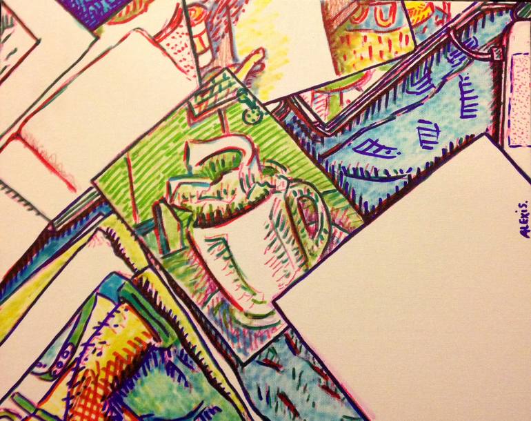 Painting the Painting of Paintings, on Val's Extra Bed Painting by ...