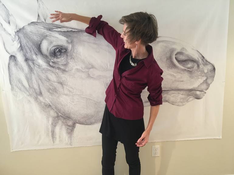 Horse Head 1 Drawing by Asja Jung | Saatchi Art