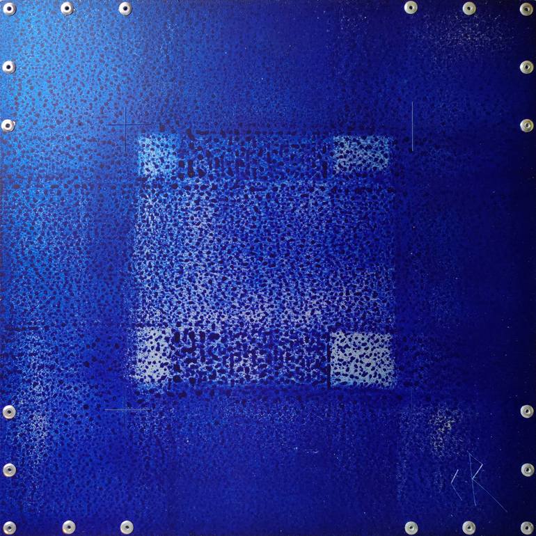 The Blue Square Painting by Christoph Robausch | Saatchi Art