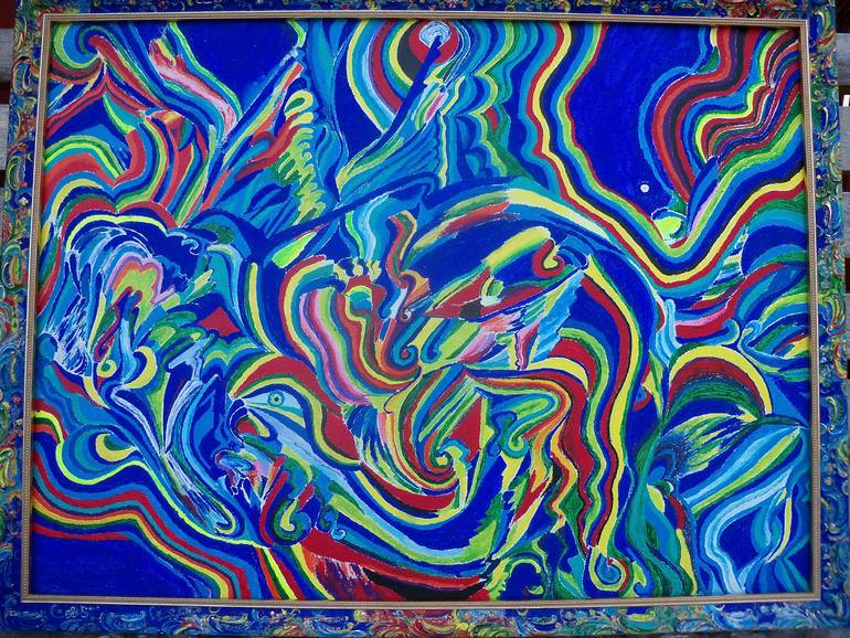 Gideon's Tomato Garden & Litha Bird Watching Painting by Cerredwen ...