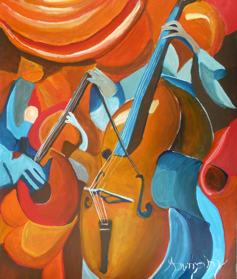 Cubist Serenade Painting by Anthony Dunphy | Saatchi Art