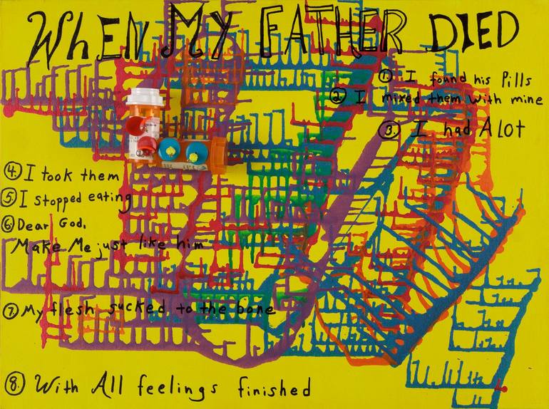 impaled on your cheekbone Painting by Apryl Miller | Saatchi Art