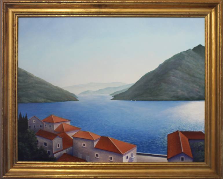 Perast, Montenegro Painting by Predrag Djordjevic | Saatchi Art