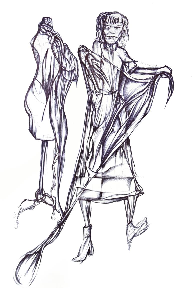 Boudicca I Drawing by Hannah B Pedersen | Saatchi Art