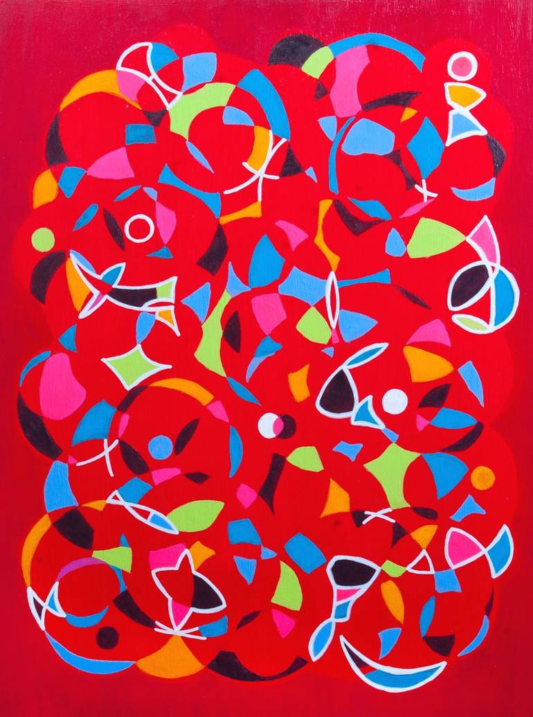 Red Current Painting by Randy Engelberg | Saatchi Art