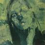 Imagined green figure Painting by Anthony Vandertuin | Saatchi Art