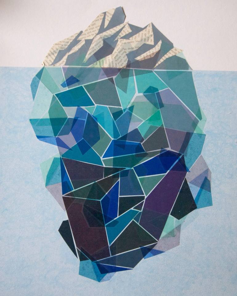 Iceberg 5 Collage by Meg Corcoran | Saatchi Art