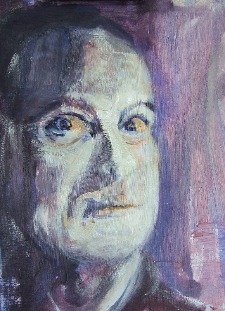 Selfportrait Painting by Oliver Plehn | Saatchi Art