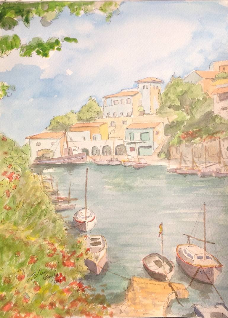 Mallorca Spain Painting by Adam Engle | Saatchi Art