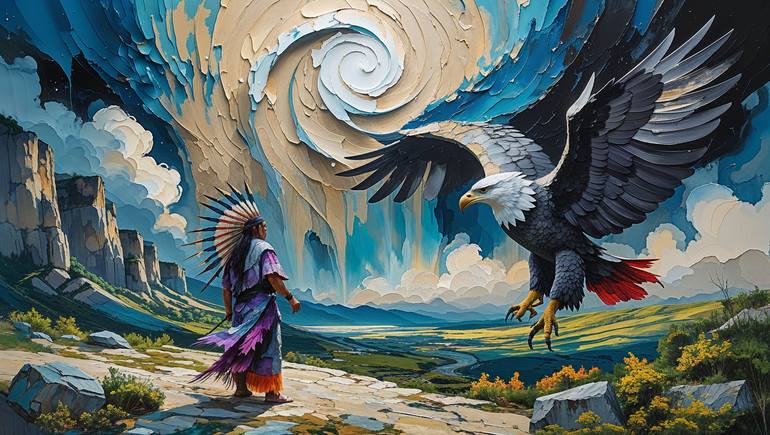 Spirit Guide 43 Painting by Corporate Art Task Force | Saatchi Art