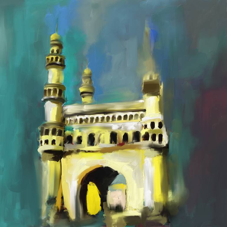 Mecca Masjid 605 1 Painting by Corporate Art Task Force | Saatchi Art