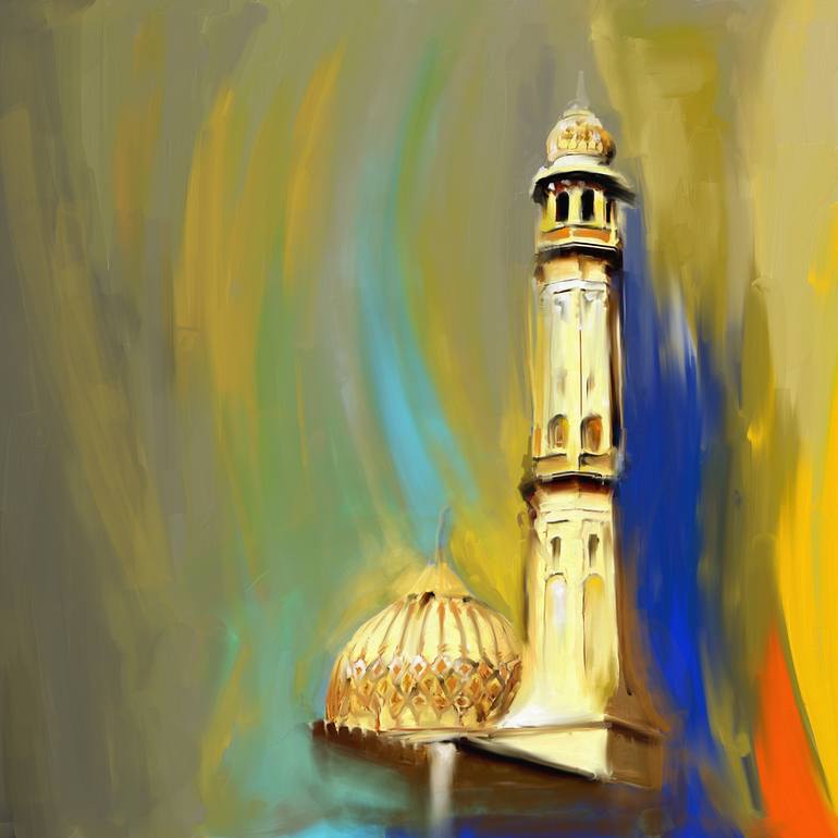 Sultan Qaboos Grand Mosque 681 1 Painting by Corporate Art Task Force ...