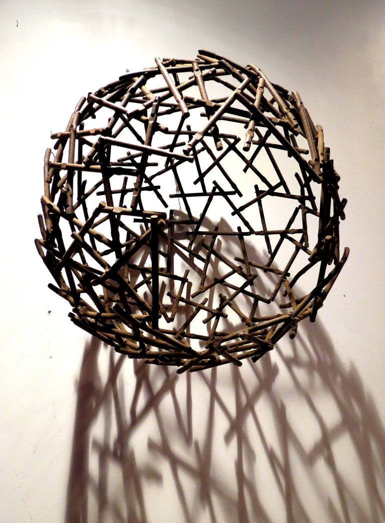 Geodesic Globe Sculpture by gints grinbergs | Saatchi Art