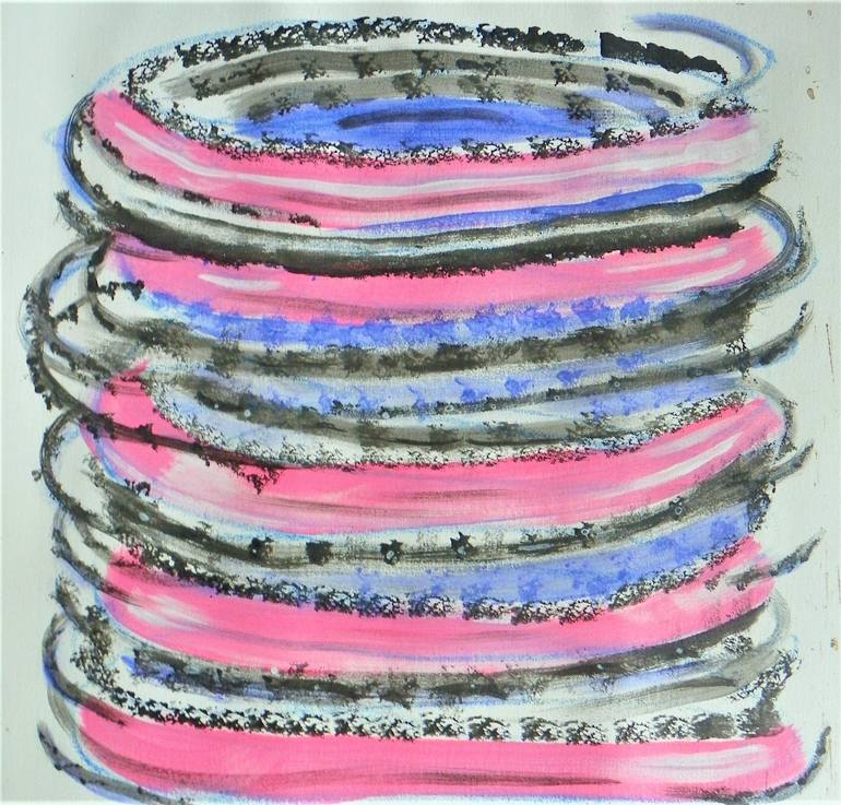 pink cyclone Painting by Bruce Burt | Saatchi Art