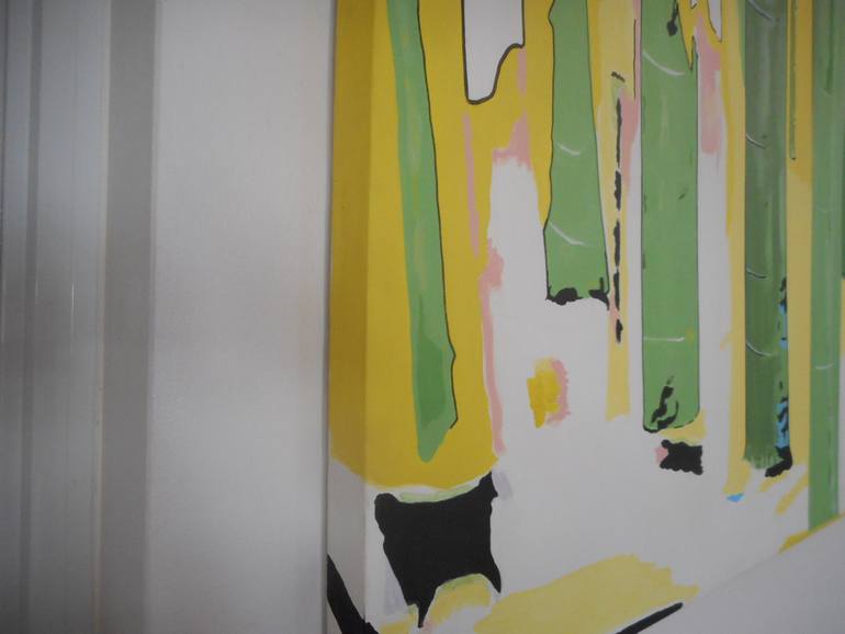 bamboo forest Painting by Bruce Burt | Saatchi Art