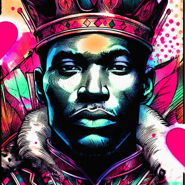 AFRICAN KING Digital by Otis Porritt | Saatchi Art
