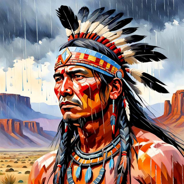 WARRIOR 3 Painting by Otis Porritt | Saatchi Art