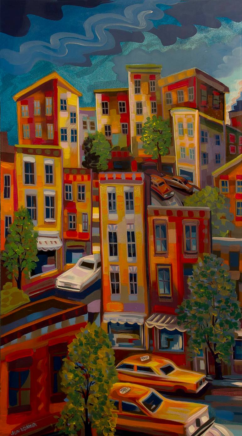 Metro #50 Painting by Jason Alexander | Saatchi Art