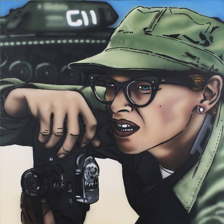 Dickey Chapelle War Correspondent. Painting by Oliver Smith | Saatchi Art