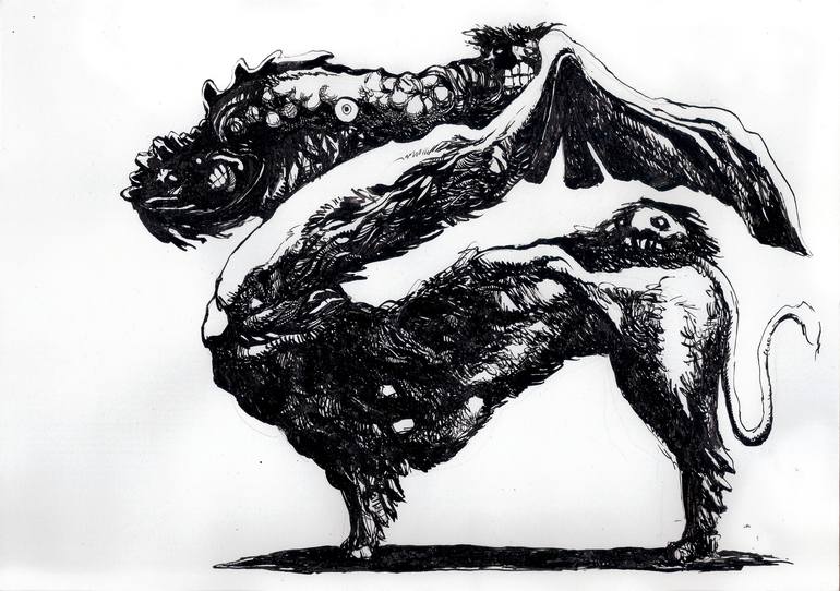 Chimera Drawing by Ionescu Mihai | Saatchi Art