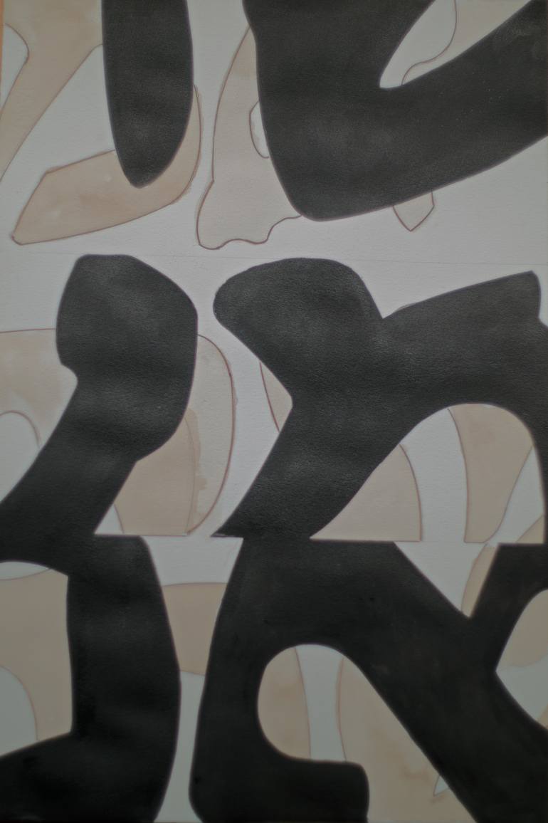 Hebraic Fragment Series #VIII Drawing by Richard Rutner | Saatchi Art