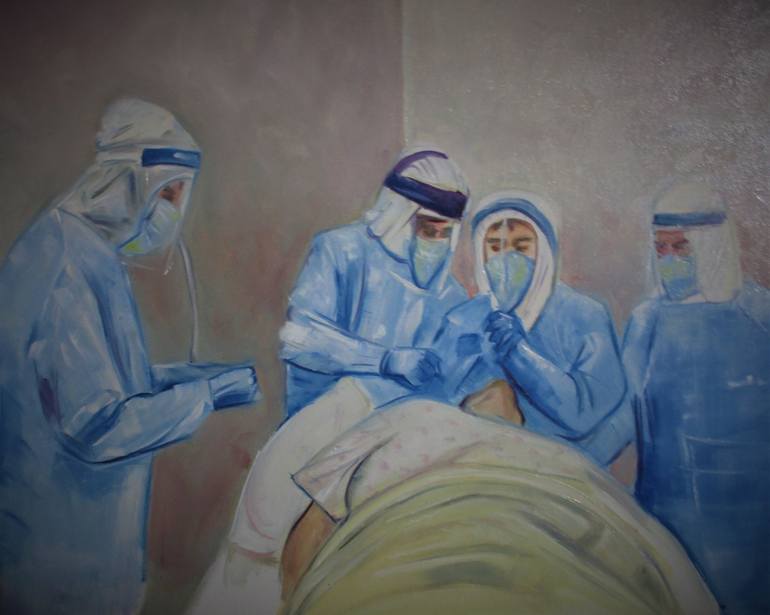 21st Century Heroes Painting by Cyril Harris | Saatchi Art