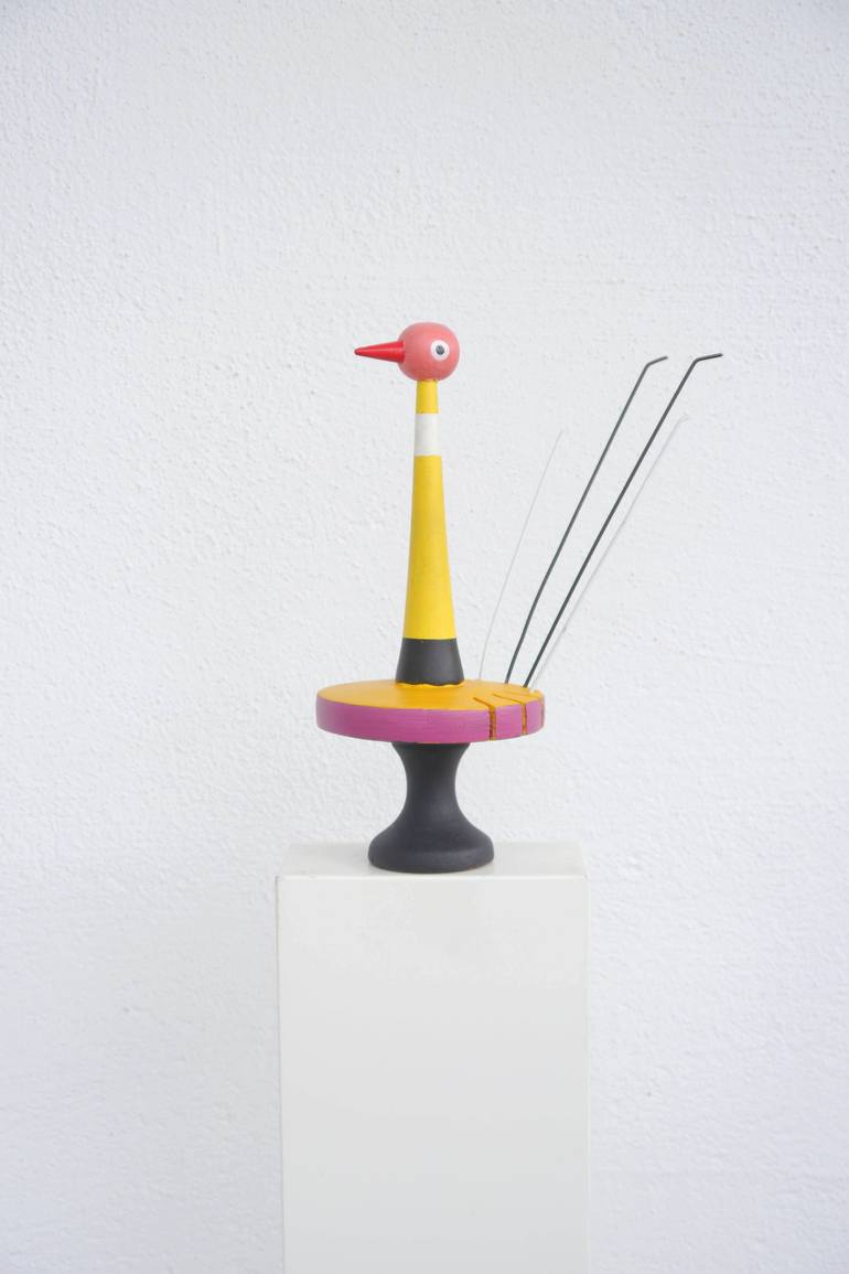 Like a bird on the wire Sculpture by Martin Gerstenberger | Saatchi Art