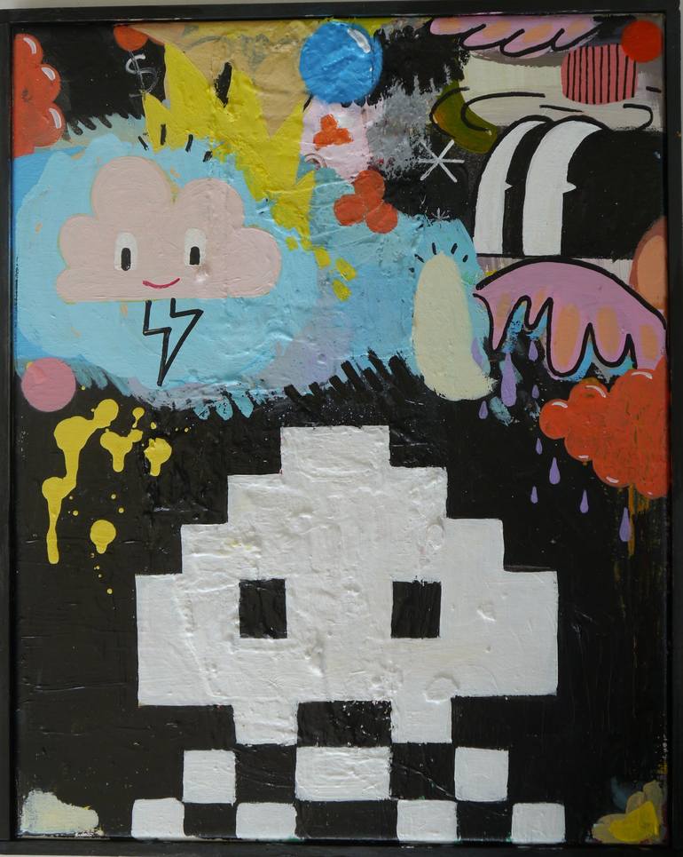 Street art theory Painting by Martin Gerstenberger | Saatchi Art