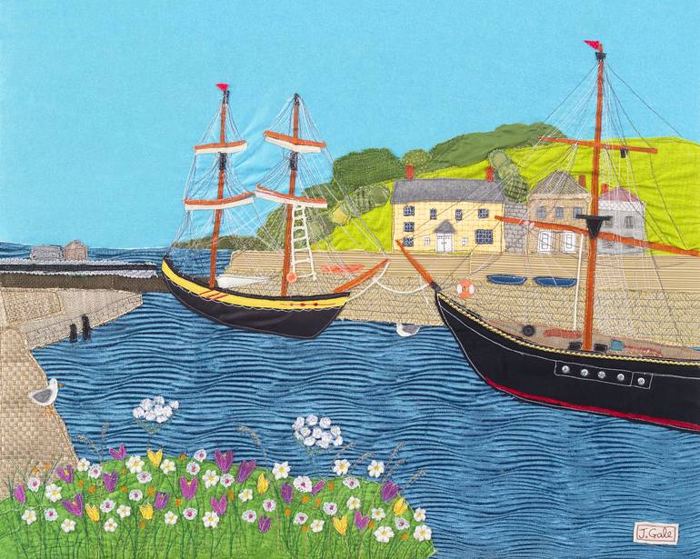 Charlestown - Original Collage by Jackie Gale | Saatchi Art