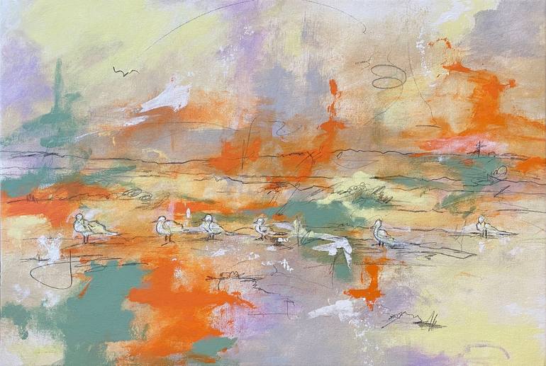 OFF THE GRID Painting by Joan Scheibel | Saatchi Art