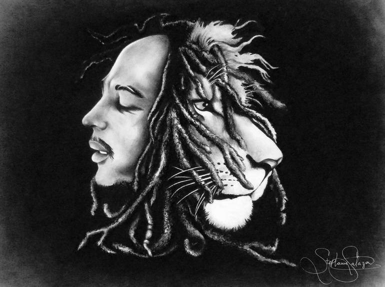 Lion Marley Drawing by Stephanie Salazar | Saatchi Art
