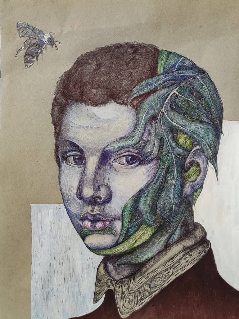 A modern man Drawing by Flaminia Carloni | Saatchi Art