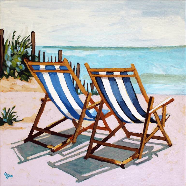 Sling Chairs Painting by Melinda Patrick | Saatchi Art