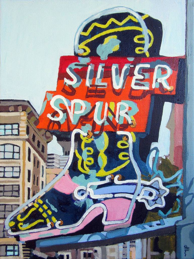 Silver Spur Painting by Melinda Patrick | Saatchi Art