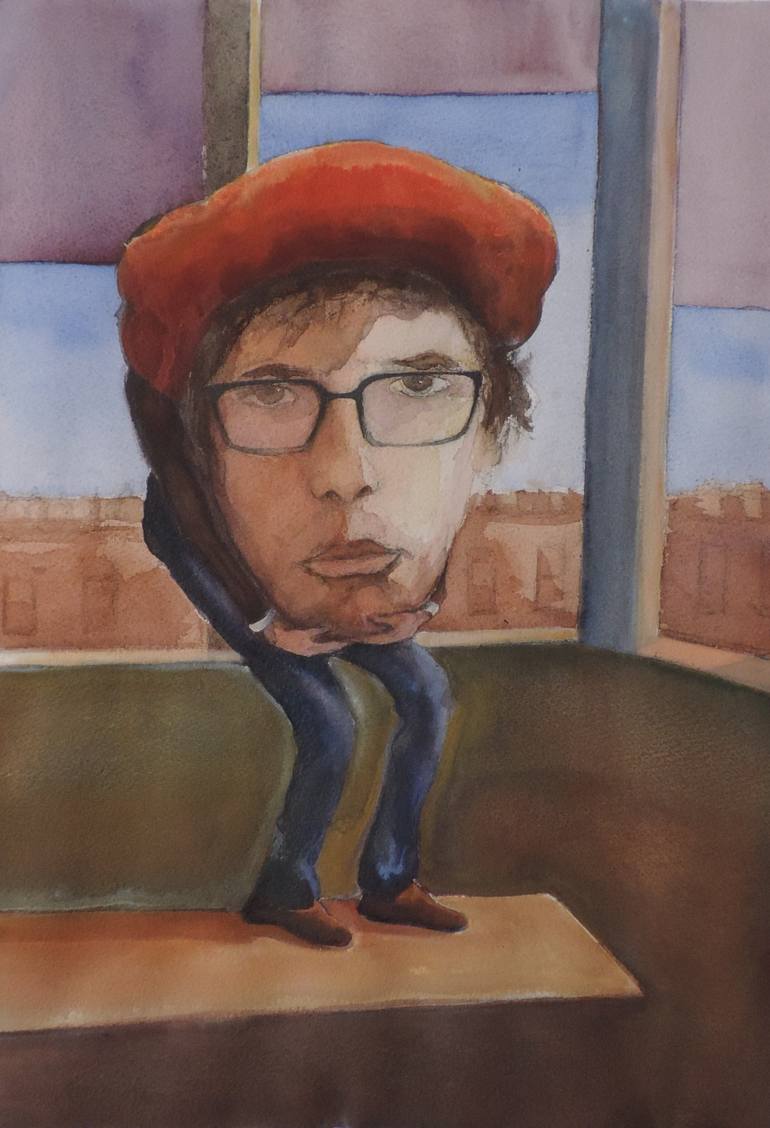 SELF PORTRAIT Painting by David Abelson | Saatchi Art