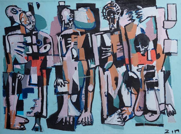 A Scene Painting by Zin V | Saatchi Art